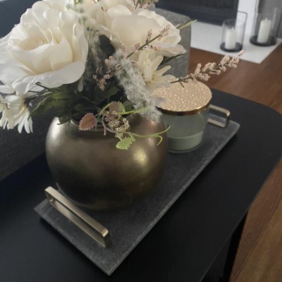 14" X 6" Marble Serving Tray With Handles - Threshold™ : Target