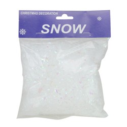 Northlight White Iridescent Artificial Powder Snow Twinkle Flakes For ...
