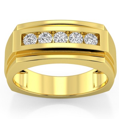 Pompeii3 1 Cttw Diamond Mens Ring 10k White Gold - Size 11 : Target