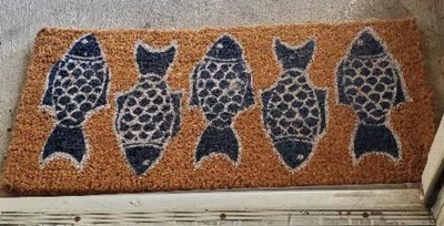 Natural Coir Fish Doormat (2'x3') - 3r Studios : Target