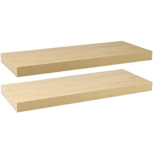 Sorbus Large Wall Mount Floating Shelf (maple Wood) : Target