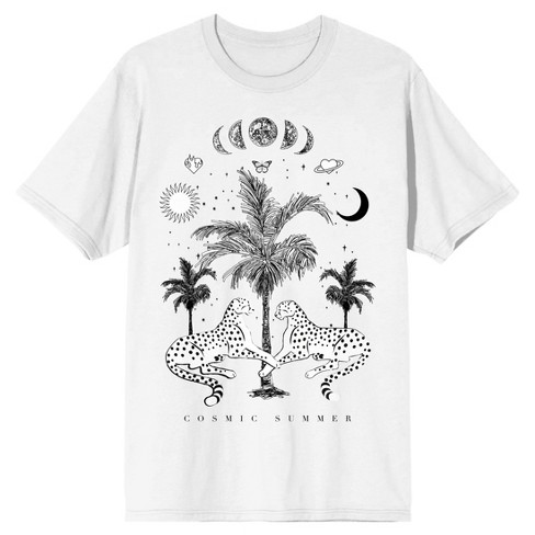 Cosmic Summer Men's White Short Sleeve Crew Neck Tee - 6xl : Target