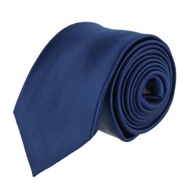 Ctm Men's Classic Solid Tie, Navy : Target