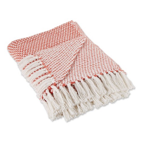 50"x60" Woven Throw Blanket Spice - Design Imports: Lightweight ...