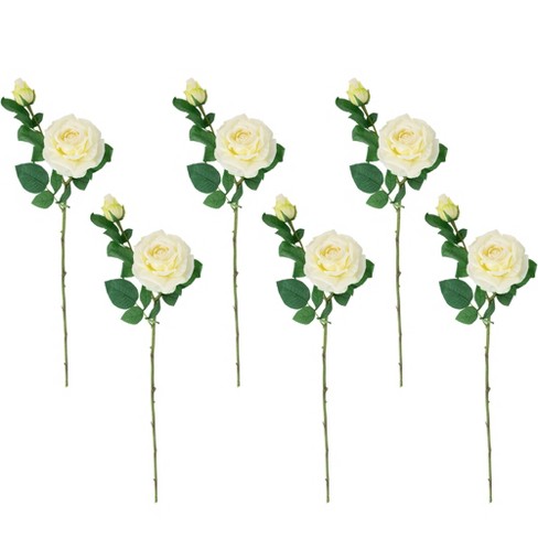 Northlight Real Touch™ White Artificial Rose Stems, Set Of 6 - 26" : Target