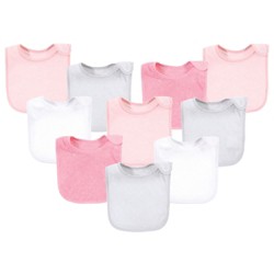 Hudson Baby Infant Girl Waterproof Peva Bibs 5pk, Owl, One Size : Target