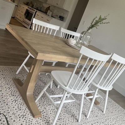 Pedestal Wood Dining Table - Natural - Hearth & Hand™ With Magnolia ...