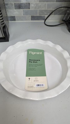 9" Round Stoneware Ruffle Pie Dish Sage Green - Figmint™ : Target
