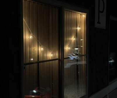 10ct Led Solar Outdoor Orb And Globe String Lights Clear Bulbs ...