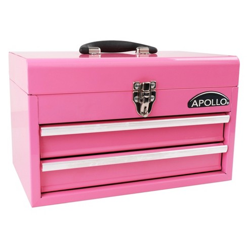 Apollo Tools Dt5010p 2 Drawer Steel Chest Pink: Lifetime Warranty ...