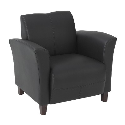 HomeStock 39.5 in.H Black Finish Low Back Metal Frame Barstool Leather ...
