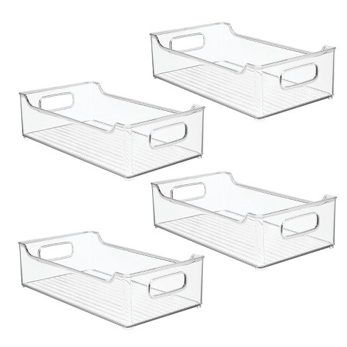 Mdesign Stacking Plastic Storage Organizer Bin For Kids Supplies, 4 ...