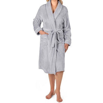 Pavilia Soft Plush Women Fleece Robe, Cozy Warm Housecoat Bathrobe ...