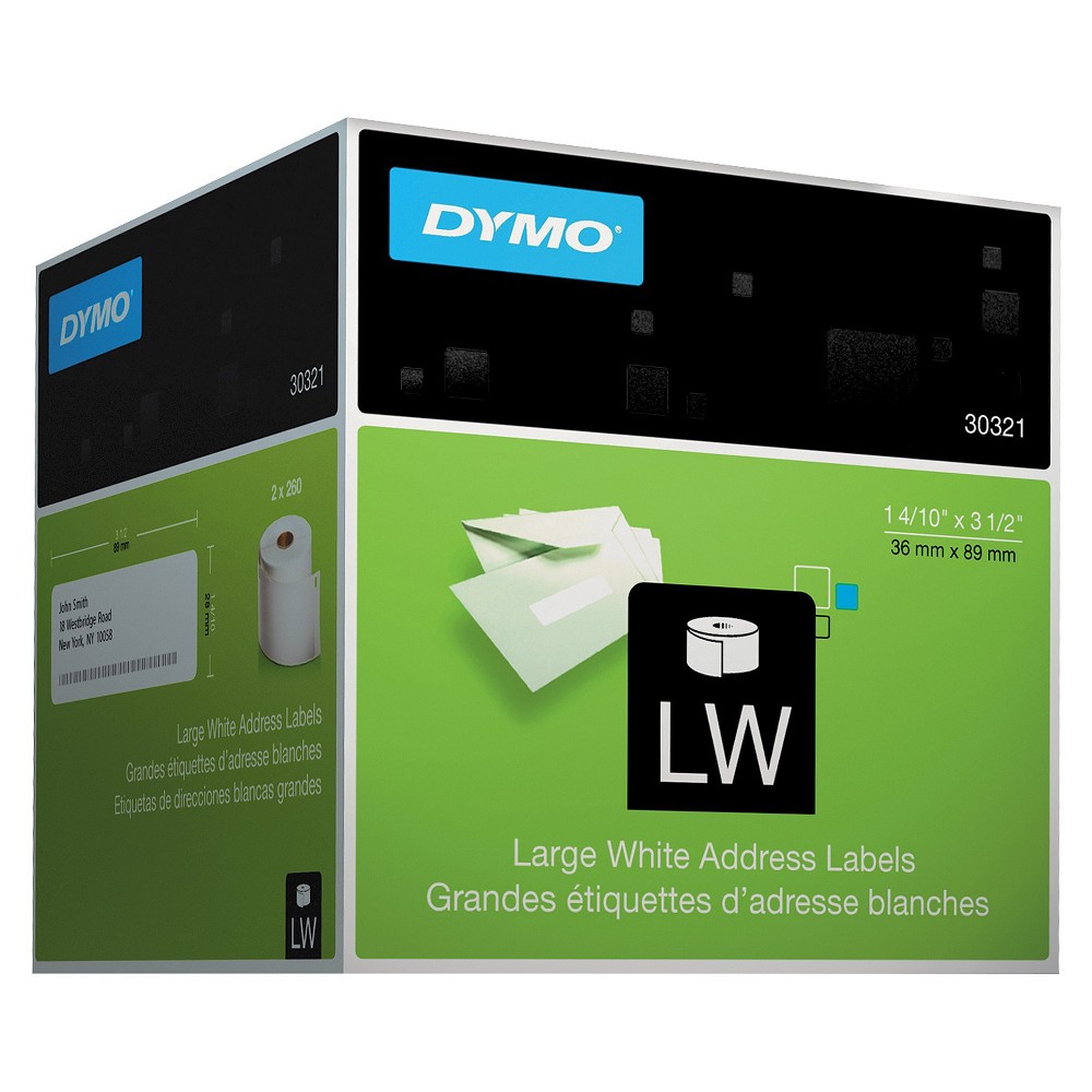 DYMO Large Mailing Address Labels for LabelWriter Label Printers White ...
