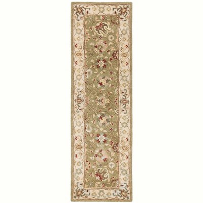 Antiquity At824 Hand Tufted Runner Rug - Olive/green - 2'3"x12 ...