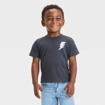 Grayson Mini Toddler Boys' Bolt Short Sleeve T-shirt - Black : Target