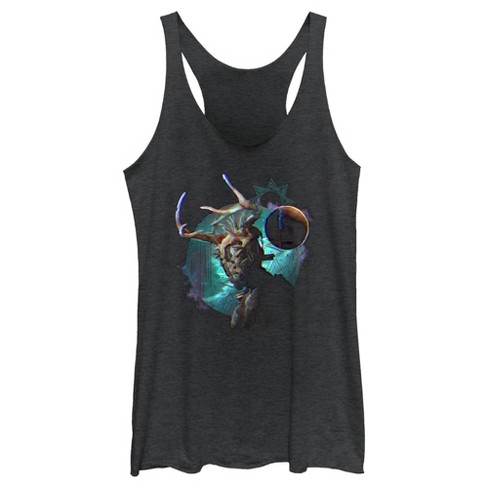 Women's Rebel Moon Jimmy Under The Night Sky Racerback Tank Top : Target