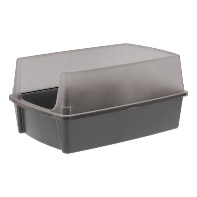 Iris Usa Extra Large Open Top Cat Litter Box With Scatter Shield ...
