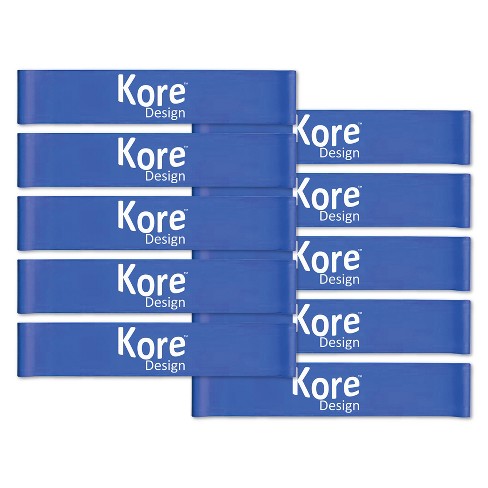 Kore Design Fidget Kick Bands, Silicone, 12" To 24", Blue, Pack Of 10 ...