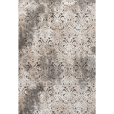 Jonathan Y Duenas High-low Shabby Damask Cream/beige/dark Gray 4 Ft. X ...