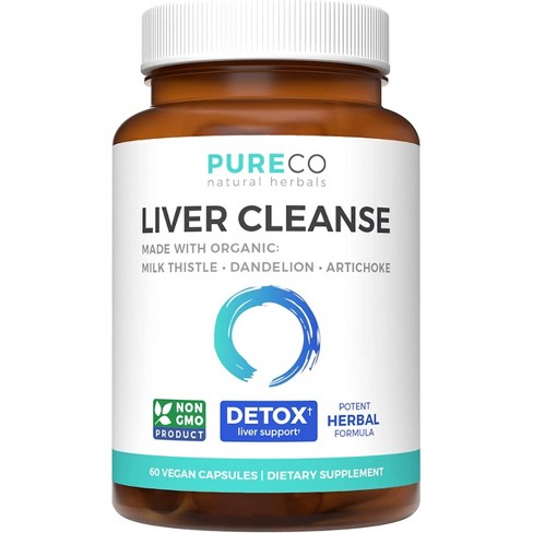 Pure Co Organic Liver Cleanse Capsules, 60 Ct : Target