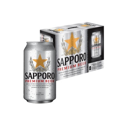 Sapporo Premium Beer - 12pk/12 Fl Oz Cans : Target