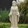 Luxenhome 30.5" H Virgin Mary Indoor Outdoor Statue Garden Statues ...