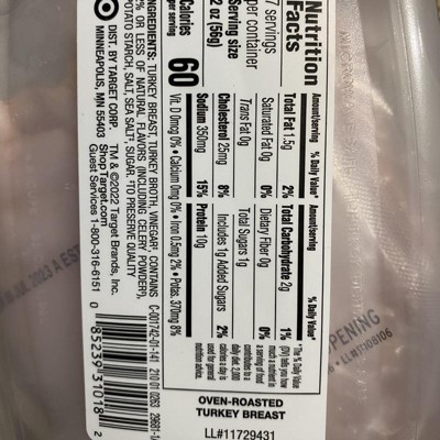 All Natural Oven Roasted Turkey Breast - 14oz - Good & Gather™ : Target