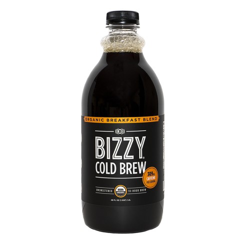 Bizzy Organic Breakfast Blend Unsweetened Cold Brew Coffee - 48 Fl Oz : Target