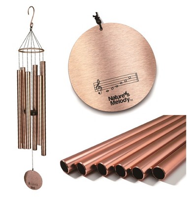 Nature Spring 28" Metal And Wood Wind Chimes With Soothing Tone For ...