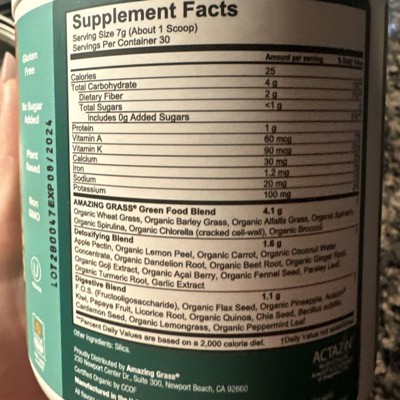 Amazing Grass Greens Blend Detox & Digest Vegan Powder - 7.4oz : Target
