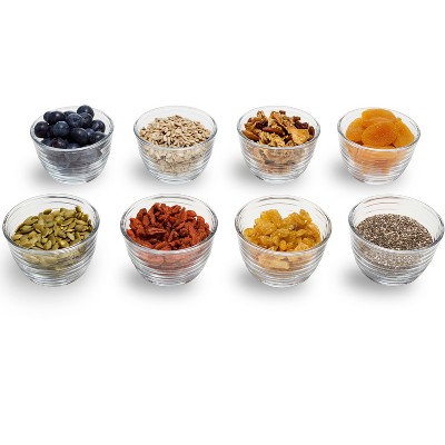 Libbey Small Glass Bowls With Lids, 6.25-ounce, Set Of 8 : Target