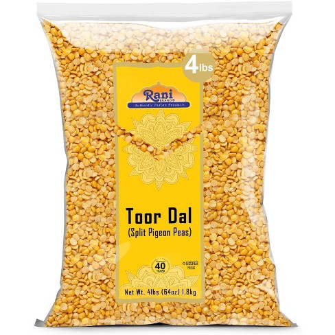 Toor Dal (split Pigeon Peas) - 64oz (4lbs) 1.81kg - Rani Brand ...