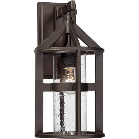 John Timberland Argentine Industrial Rustic Wall Light Sconce Bronze ...