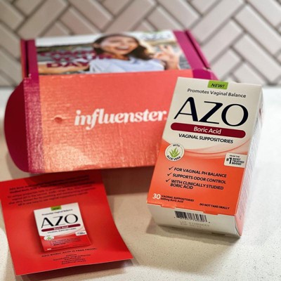 Azo Boric Acid With Aloe Vaginal Insert Washes - 30ct : Target