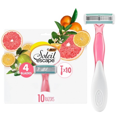 Bic Women's Soleil Citrus 4-blade Razors - 10ct : Target