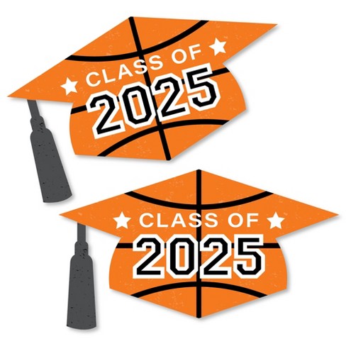 Big Dot Of Happiness Grad Basketball - Grad Cap Decorations Diy 2025 ...