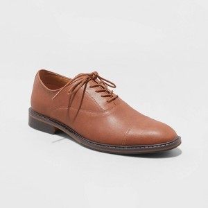 Men's Leo Oxford Dress Shoes - Goodfellow & Co™ Brown 11 : Target
