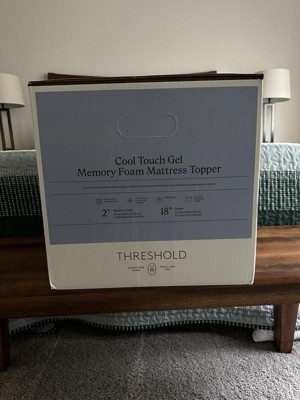 Full 2" Cool Touch Memory Foam Mattress Topper - Threshold™ : Target