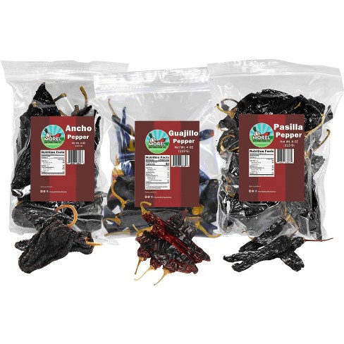 Morel Distribution Co | Dried Chile Peppers Variety Pack (12 Oz Total ...