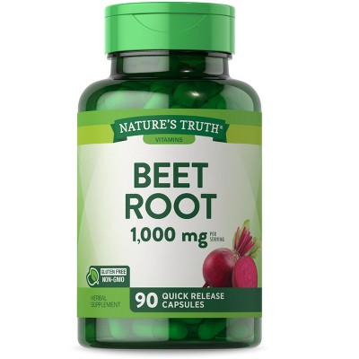 Nature's Truth Beet Root Capsules 1000mg | 90 Count : Target