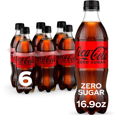 Coca-cola Zero Sugar Soda - 6pk/16.9 Fl Oz Bottles : Target