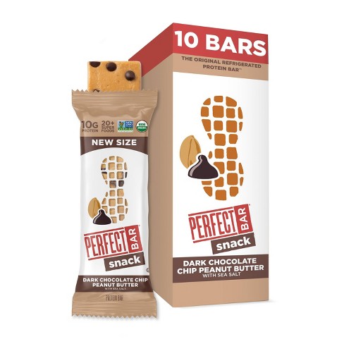Perfect Bar Organic Snack Dark Chocolate Chip Peanut Butter Protein ...
