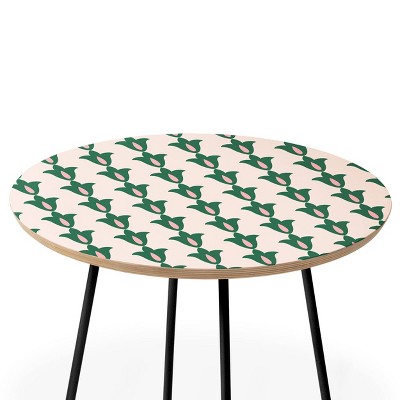 Maritza Lisa Retro Floral Pattern Side Table - Deny Designs : Target