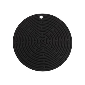 Unique Bargains Round Spiral Design Trivet Silicone : Target