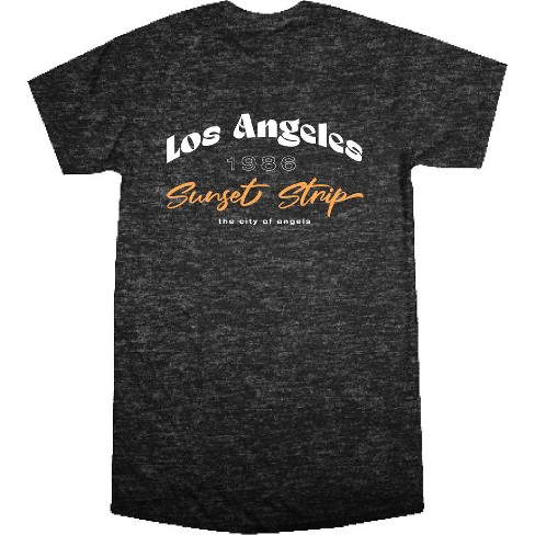 Los Angeles City Of Angels Sunset Strip Women's Crew Neck Short Sleeve ...