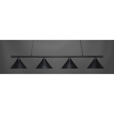 Toltec Lighting Oxford 4 - Light Island Pendant Light In Matte Black ...