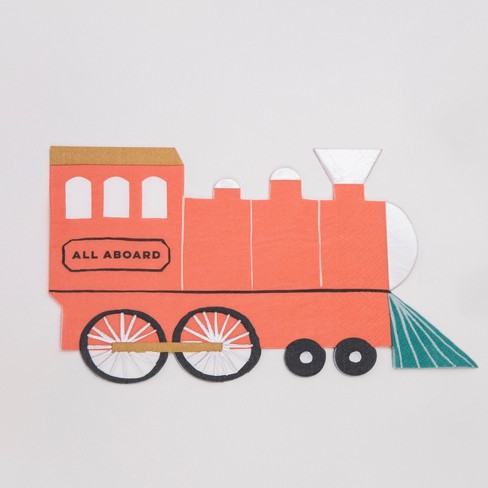 Meri Meri Train Napkins (pack Of 16) : Target