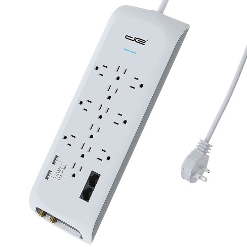 Digital Energy® 12-outlet Surge Protector Power Strip With 2 Usb Ports ...