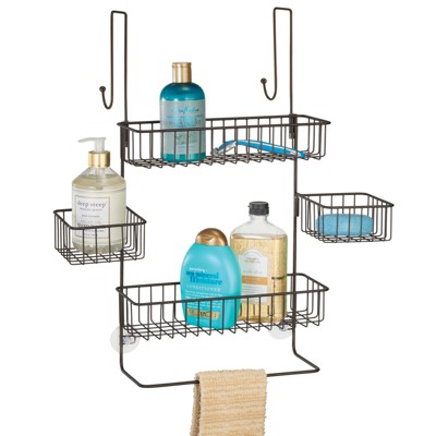 Mdesign Steel Shower Caddy Hanging Rack Storage Organizer For Bathroom ...